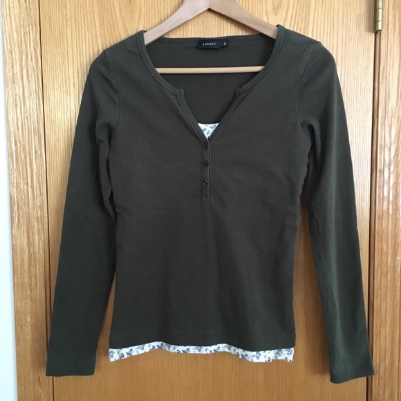 Lindex | Tops | Layered Henley | Poshmark
